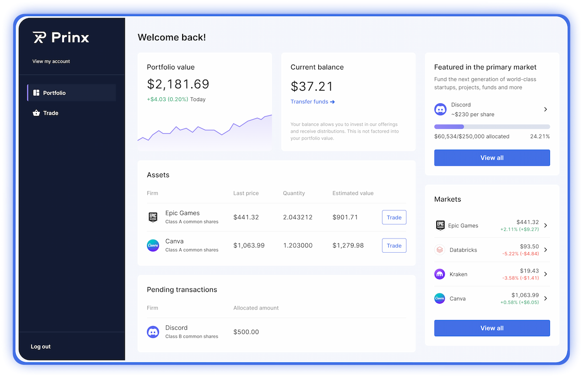 Prinx - Invest In Pre-IPO Shares